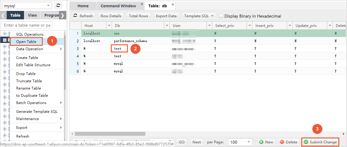 Edit table data - - Alibaba Cloud Documentation Center