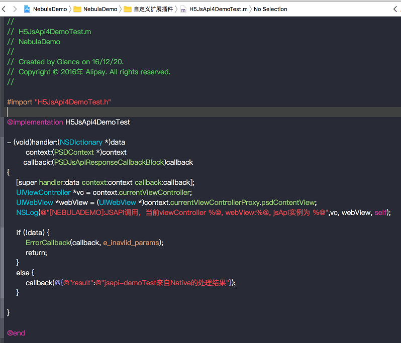 自定义 JSAPI_进阶指南_接入 iOS_H5 容器和离线包_移动开发平台mPaaS-阿里云